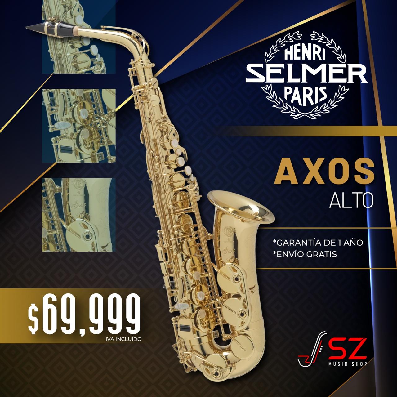Henri Selmer Paris Axos Saxofón Alto – sz-musicshop