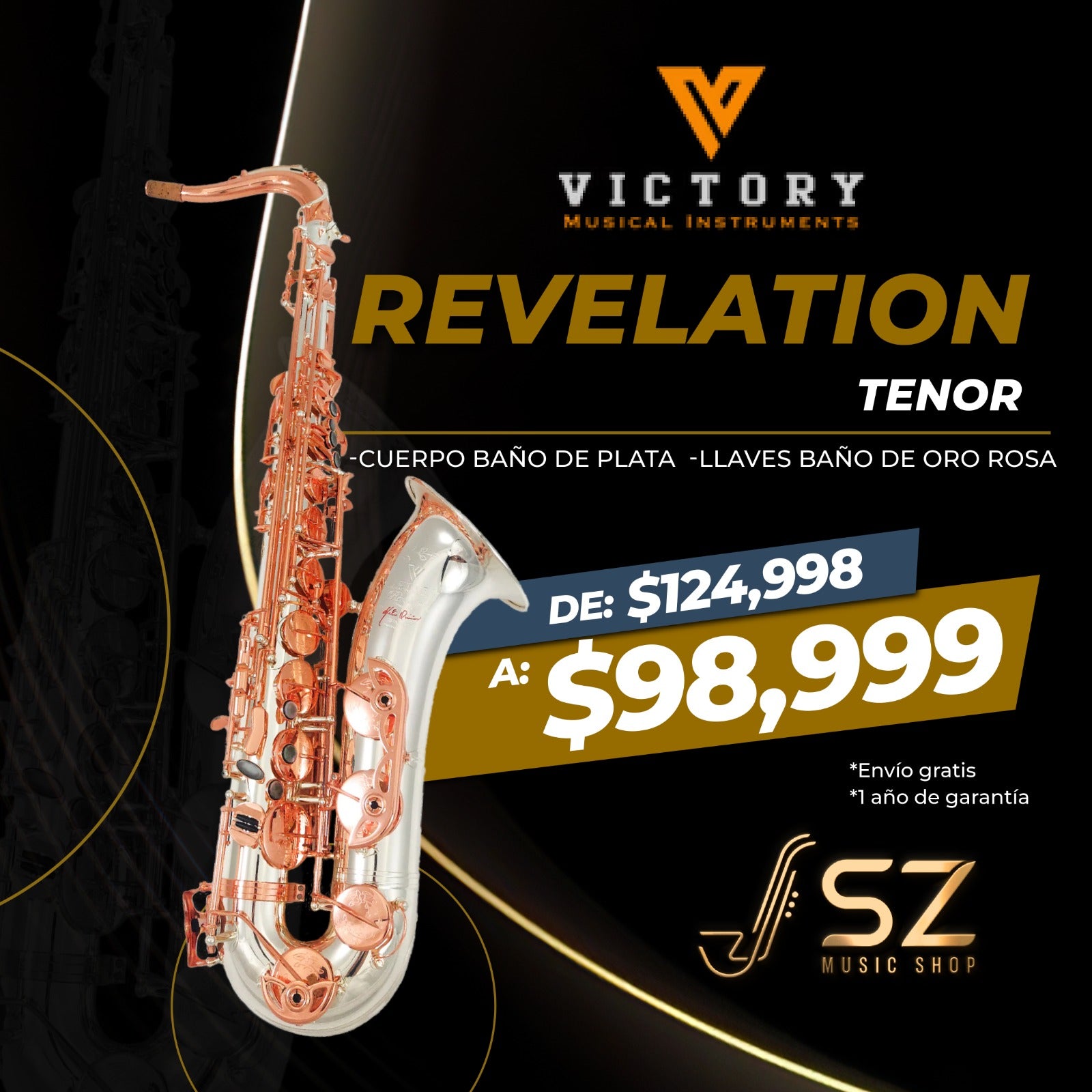 Victory Revelation Saxofón Tenor Profesional – SZ Music Shop