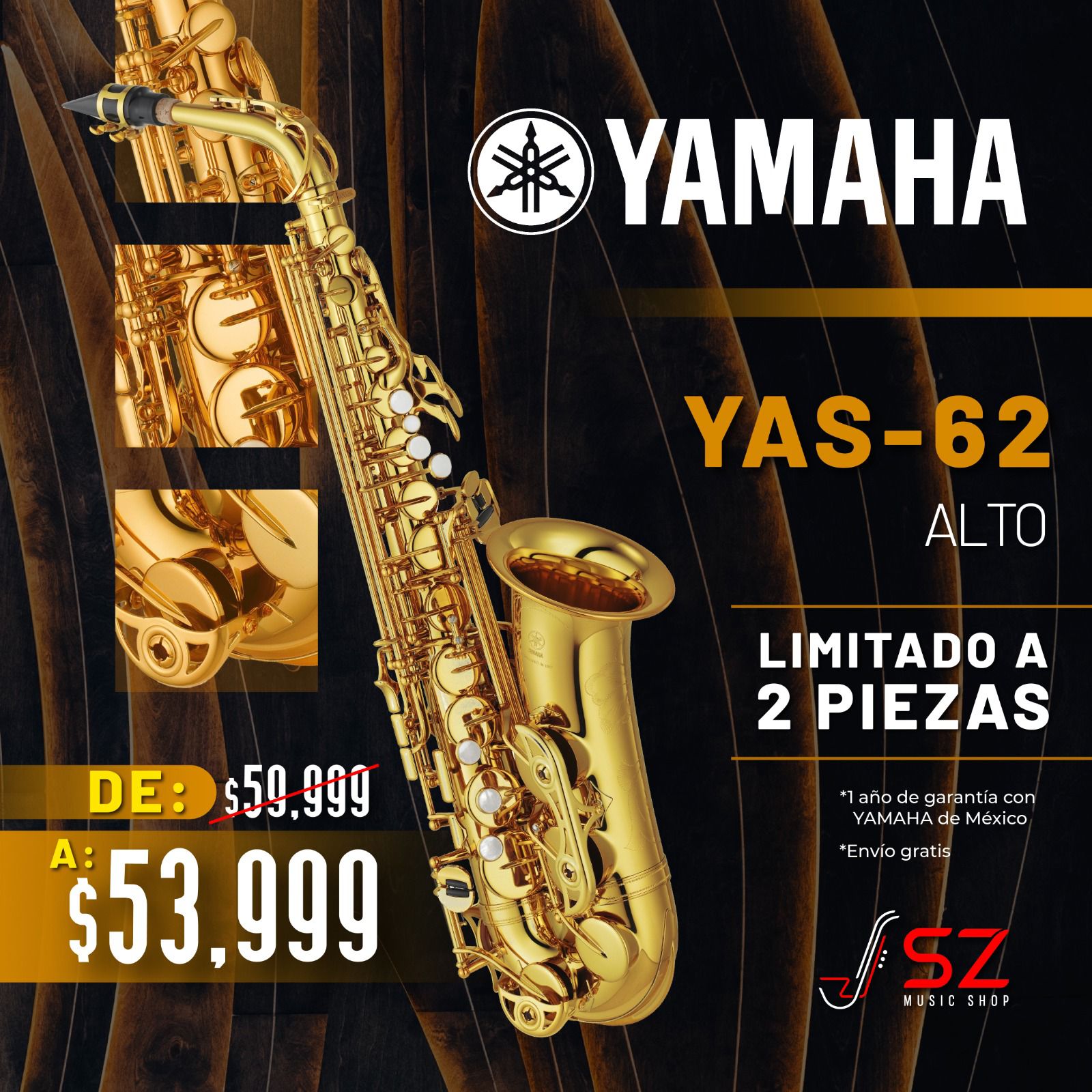 Saxofón Yamaha YAS-62 Profesional – Gran Sonido y Fiabilidad Legendaria ...